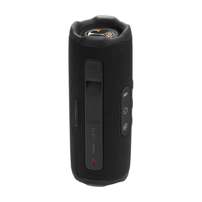 JBL Flip 7 Tomorrowland | Bärbar vattentät och fallsäker högtalare med JBL x Tomorrowland-design